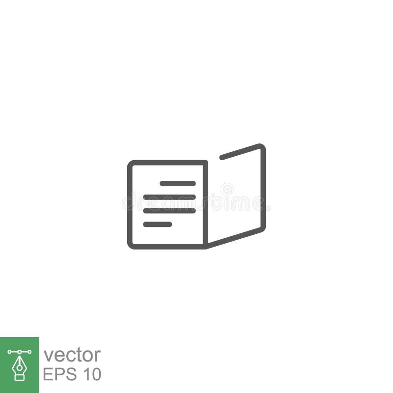 Open and Read Article Icon. Brochure Content, Magazine Layout Stock ...