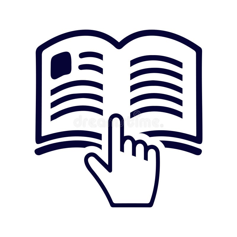 Open reading book icon stock vector. Illustration of university - 262619335