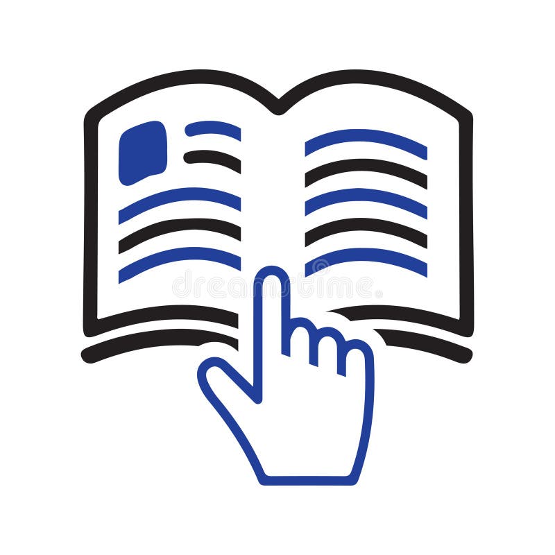 Open reading book icon stock vector. Illustration of education - 262619351