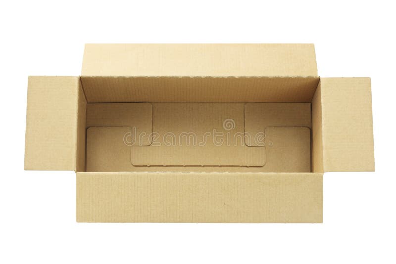 Open Rectangular Box stock photo. Image of parcel, packaging - 38090270