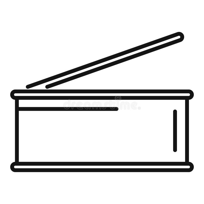 Open Rectangular Tin Can Preserving Food Stock Vector - Illustration of ...