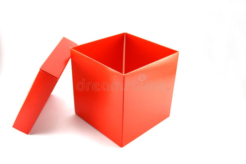 Open red box stock image. Image of shipment, closed, open - 1409671