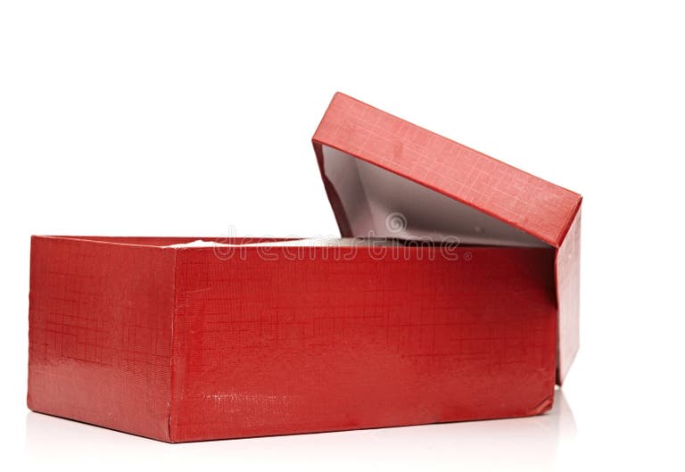Open the red box stock image. Image of packaging, carton - 27225773