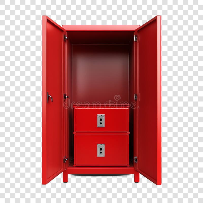 Open Red Locker stock illustration. Illustration of background - 341484698