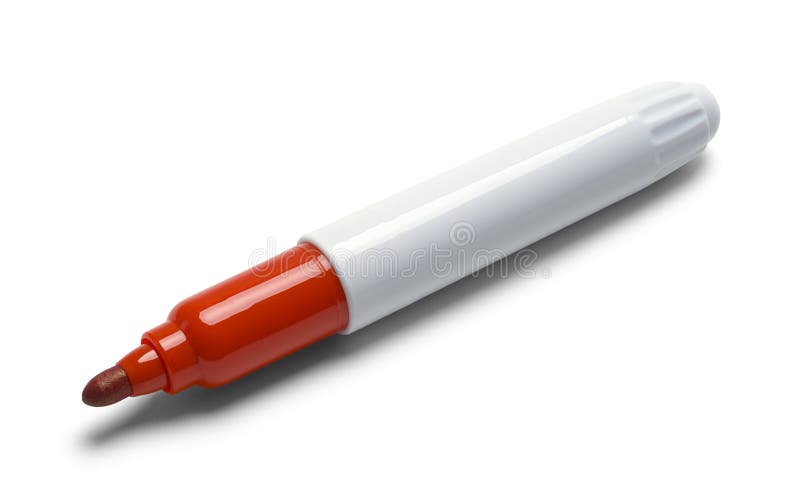 The red marker isolated stock image. Image of separation - 4766221