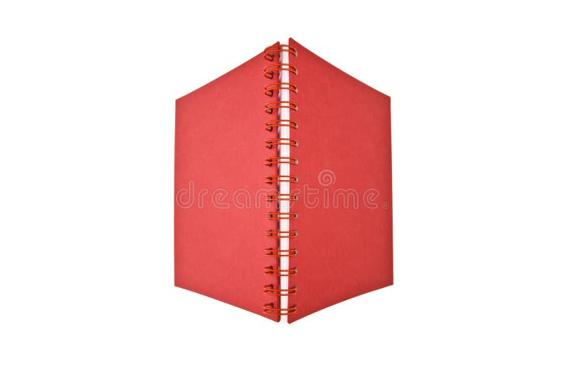 Open red notebook stock photo. Image of clear, notebook - 4392780