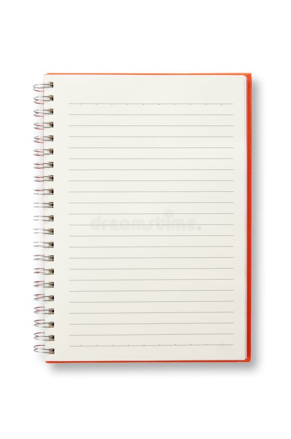 Open Blank Pages Red Note Book Stock Image - Image of education, binder ...