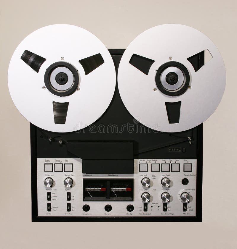 Open Reel Audio Recorder stock image. Image of style, shiny - 80561