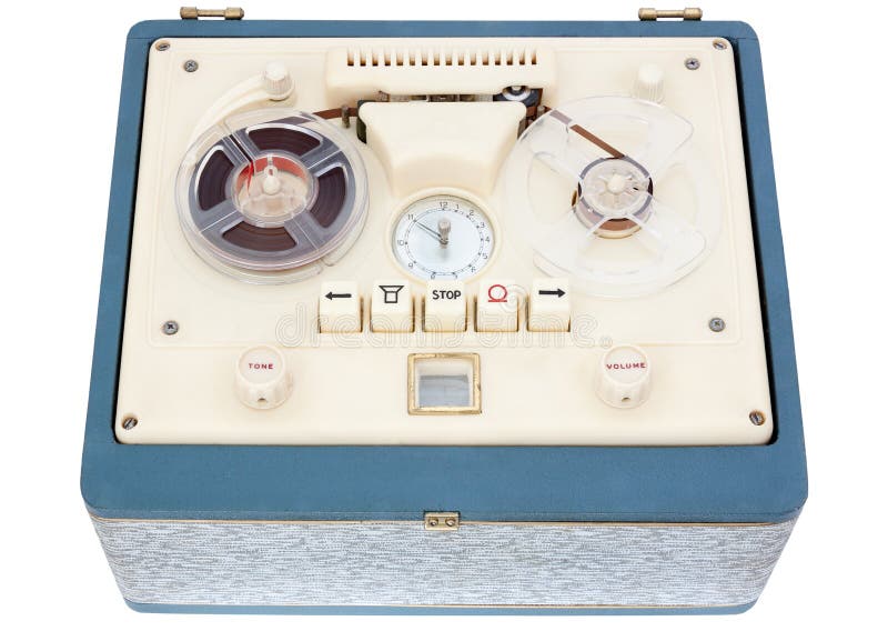 Open Reel Tape Recorder stock image. Image of player - 32074603
