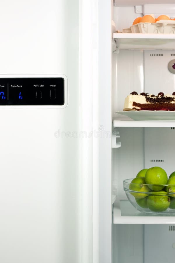 Open refrigerator stock photo. Image of white, blue, kitchen - 6145584