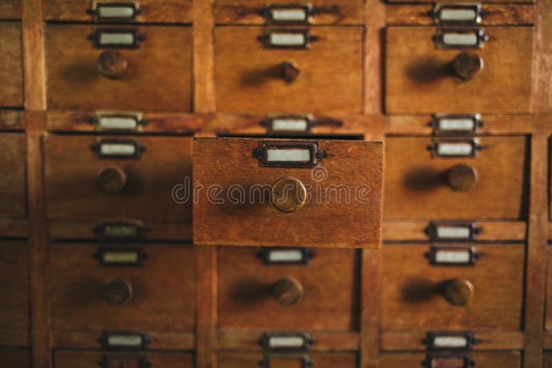 Retro file catalog box stock image. Image of open, concept - 167553855