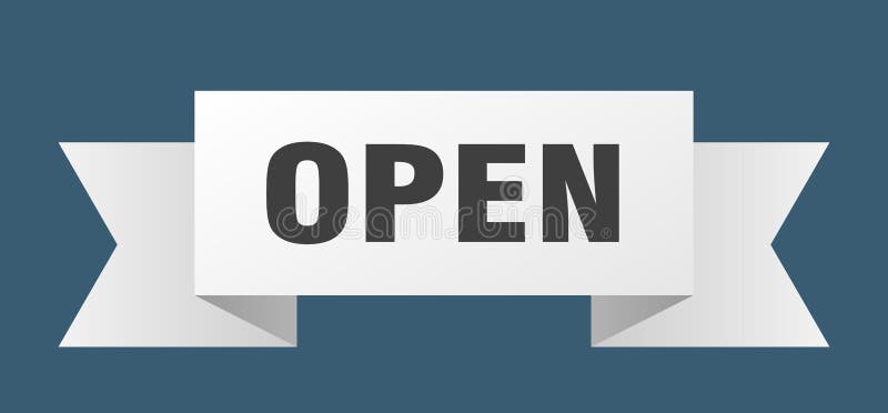 Open ribbon. stock vector. Illustration of sign, ribbon - 153619867