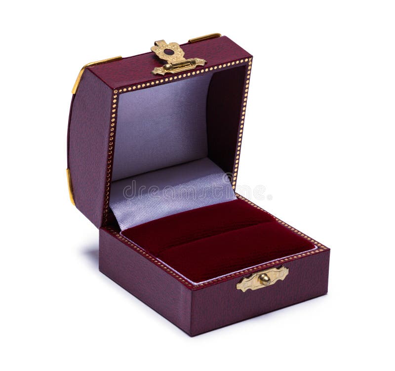 Open Ring Box on White stock photo. Image of objects - 11223012