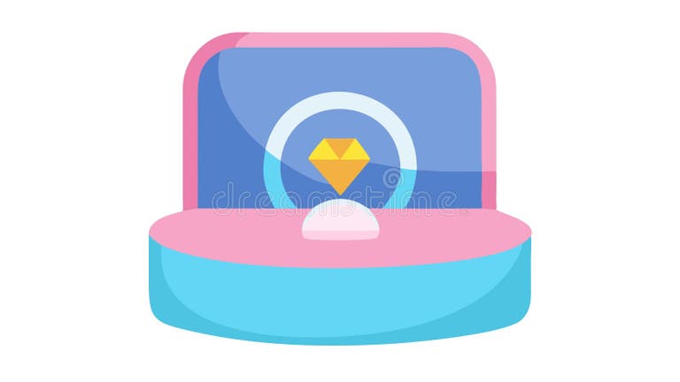 Open Ring Box, Engagement Diamond Ring, Vector Design Generative AI ...