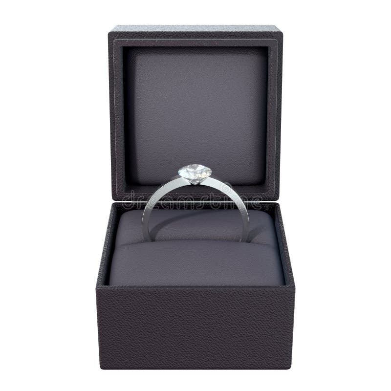 Open Ring Box Isolated stock illustration. Illustration of reveal ...