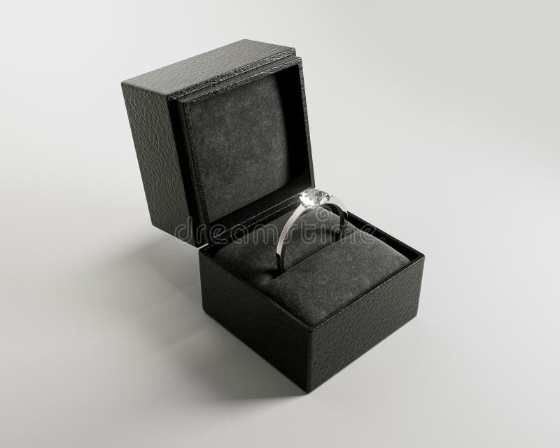 Open Ring Box Isolated stock illustration. Illustration of valuable ...