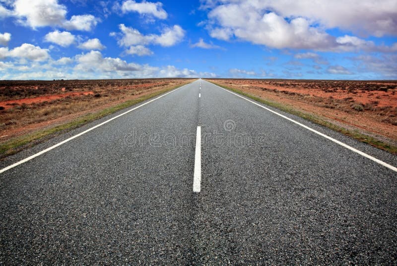 Open Road stock image. Image of scene, bitumen, hill - 10346399