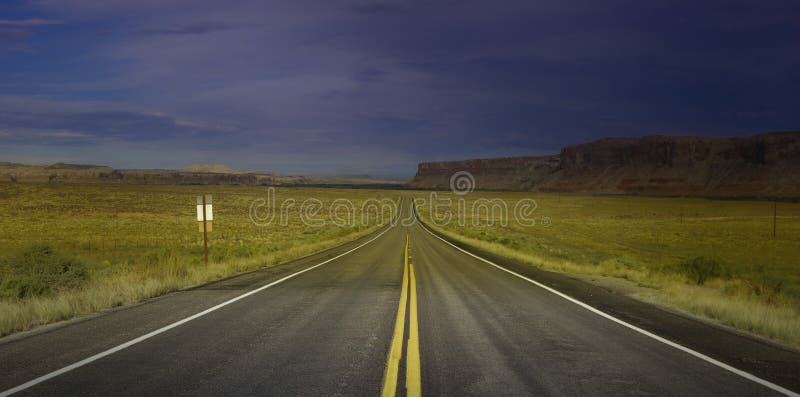 Open Road stock photo. Image of pavement, american, recreational - 15247544