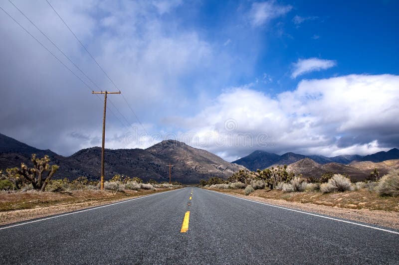 Open road stock photo. Image of colorful, country, kern - 18500274