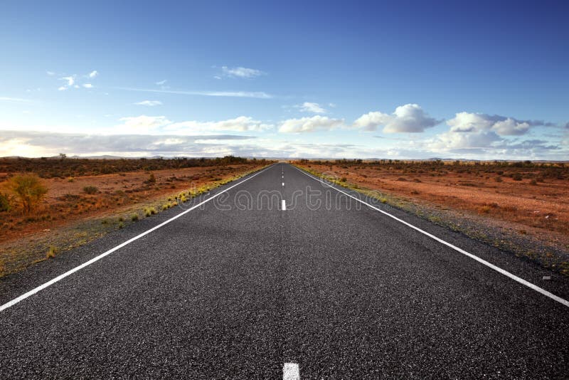 Open Road stock image. Image of scene, bitumen, hill - 10346399