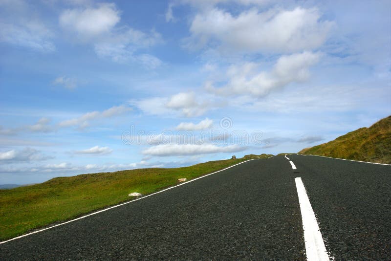 Open Road stock image. Image of transportation, clouds - 12182113