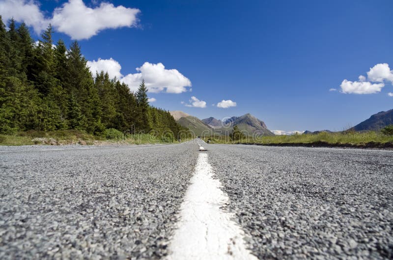 Open Road stock image. Image of cloud, horizon, open, dividing - 5371229
