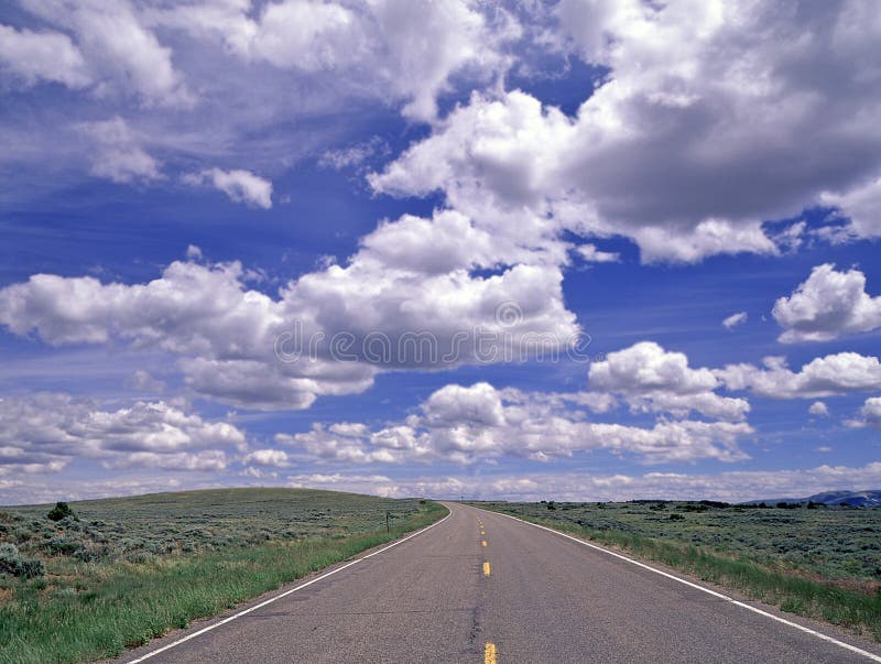 Open Road stock image. Image of skies, highways, cars - 9823721