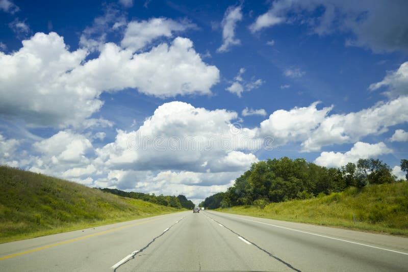 Open road ahead stock photo. Image of color, freedom - 22707048