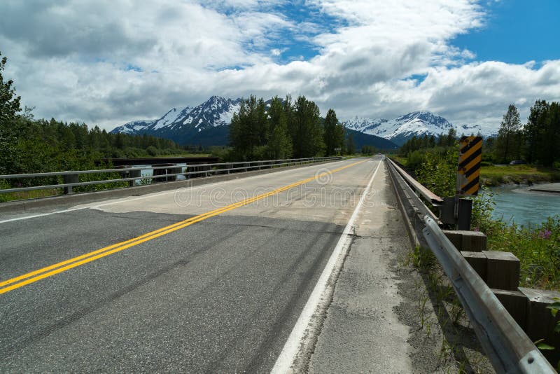 Open Road stock photo. Image of overpass, alaska, crash - 74031806
