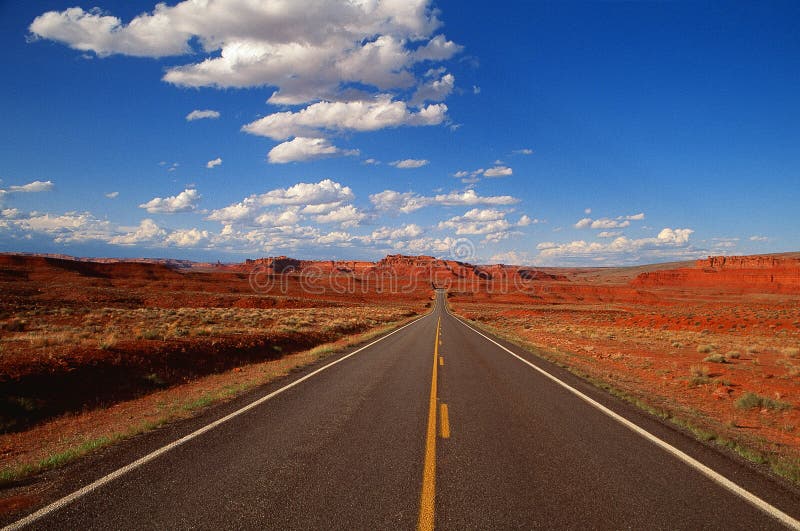 Open Road stock photo. Image of arizona, landscape, scenics - 46320966
