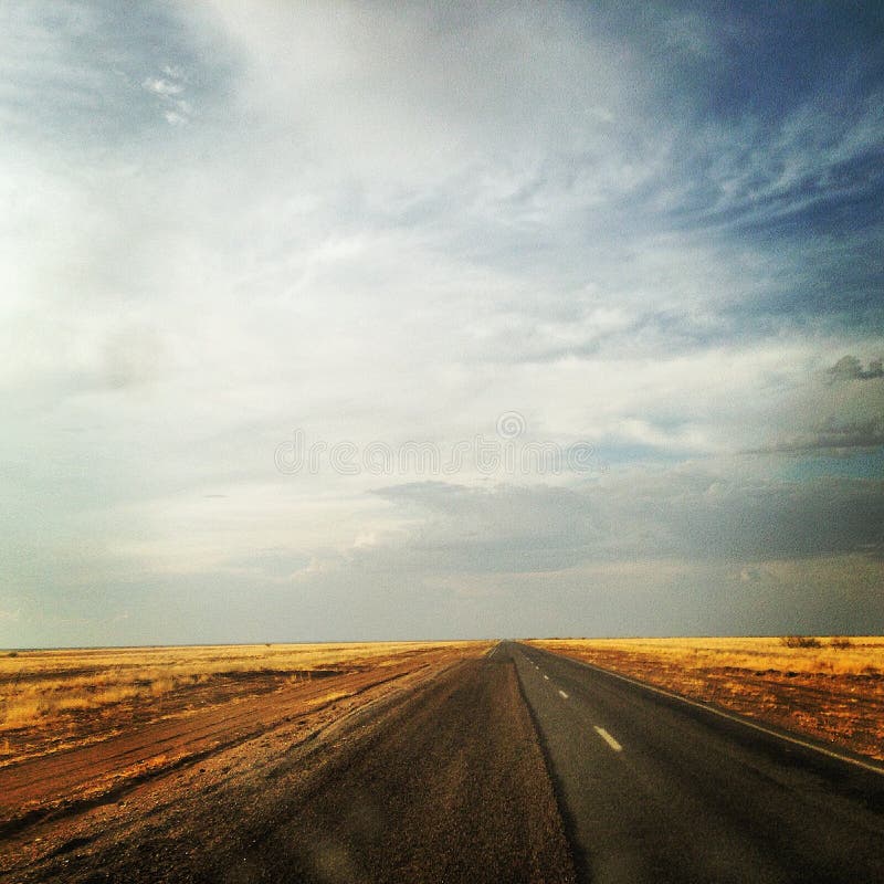 Open Road stock image. Image of straight, driving, outback - 48481419