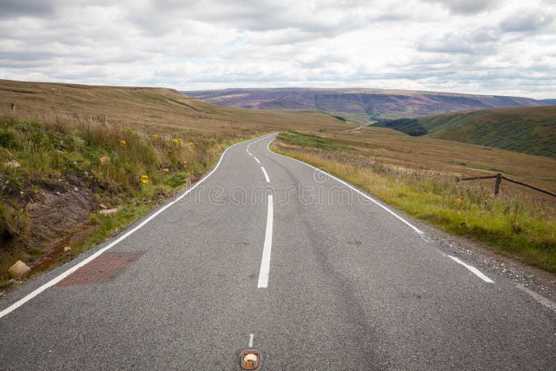 Open road. stock photo. Image of moorland, road, district - 77313610