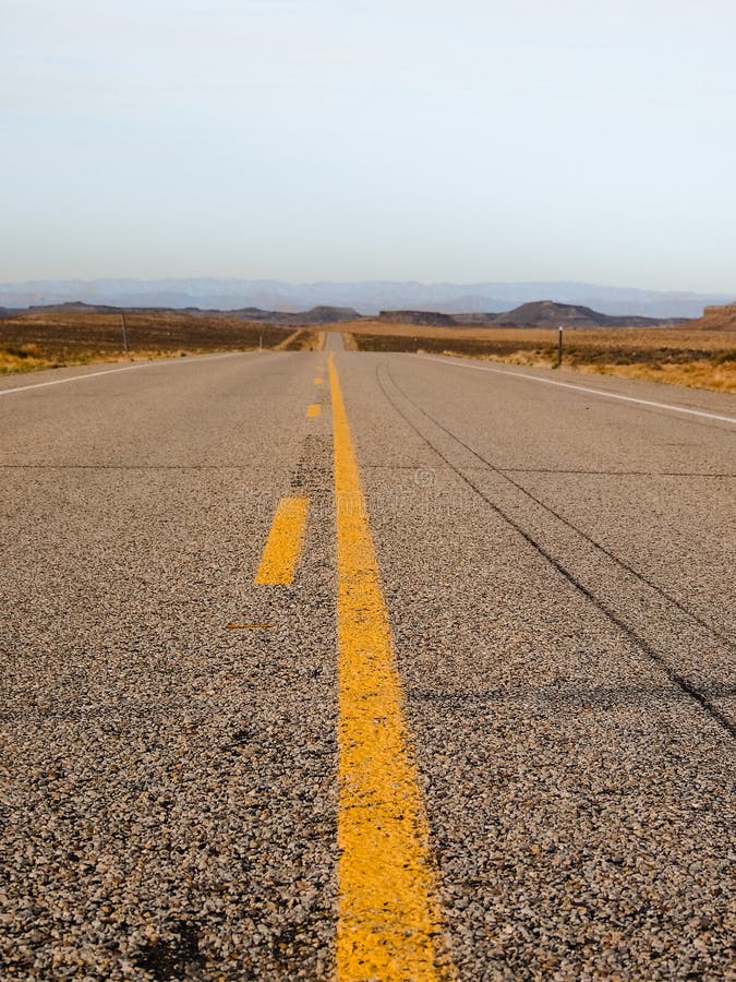 Open road stock image. Image of desert, utah, road, empty - 218746089