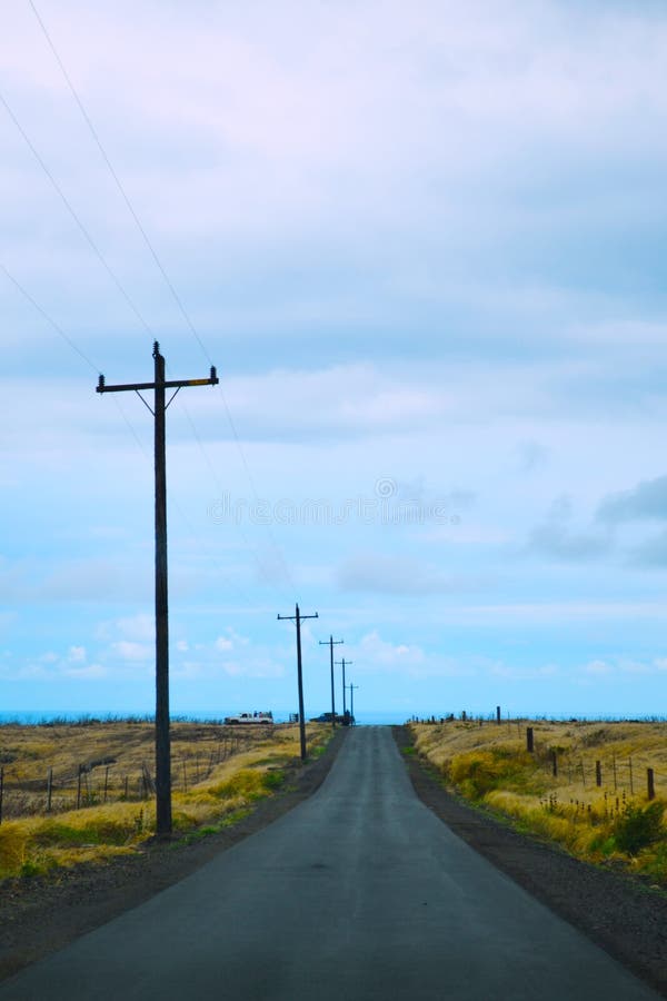 Open Road stock image. Image of fences, distant, empty - 52349421