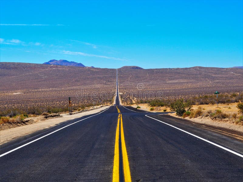 Open Road Highway Driving in the Desert Stock Photo - Image of empty ...
