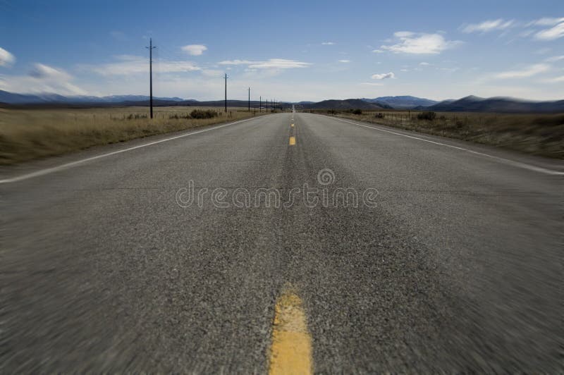 Open road with motion blur stock image. Image of line - 2176913