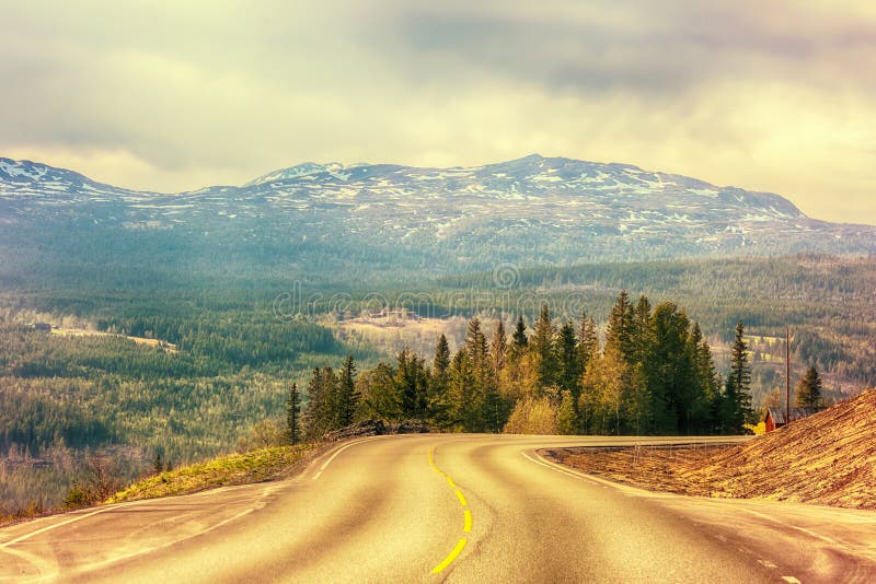 Open road in the mountains stock image. Image of open - 116450931