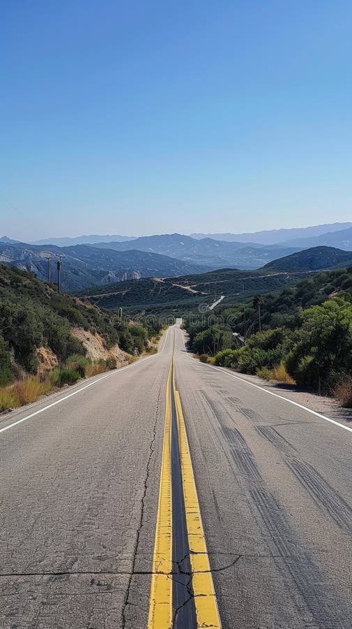 Open Road through Rolling Hills Stock Photo - Image of trip, travel ...