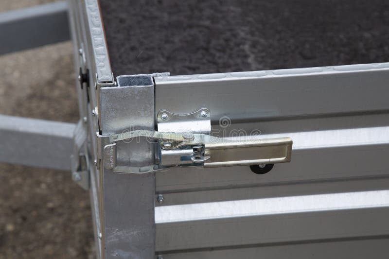 Open Road Trailer. Shop Selling Car Trailers Stock Photo - Image of ...