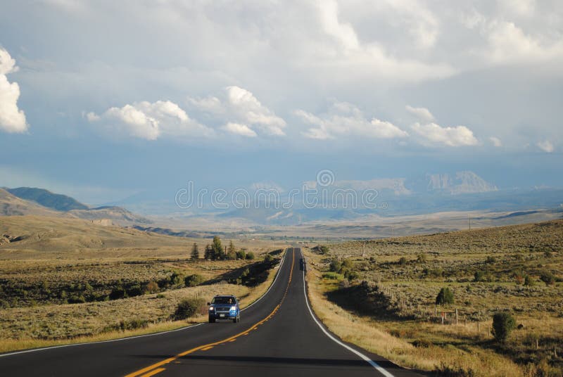 Open Road in the Wild West stock photo. Image of interstate - 57223828