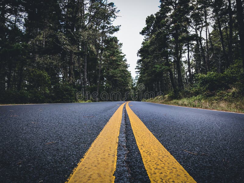 Open roads stock photo. Image of street, yellow, northern - 136842972