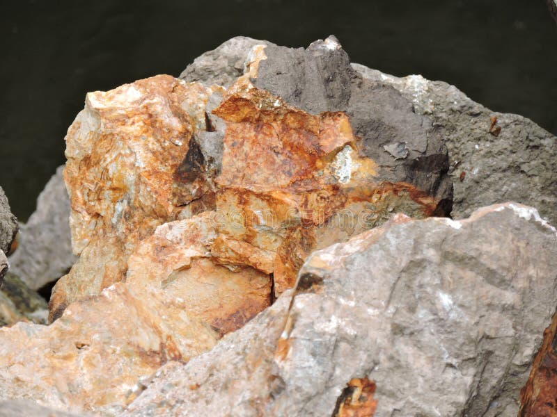 Open Rock with Multiple Colors Stock Photo - Image of geology, rock ...