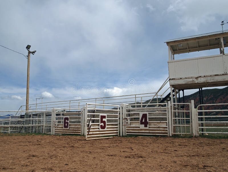 Open Rodeo Gate stock image. Image of animals, rodeo - 24492383