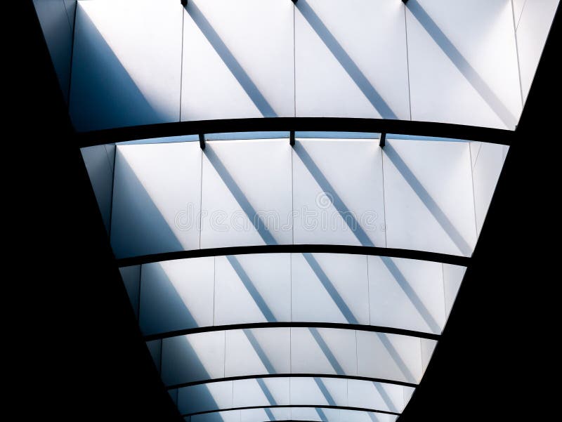 Open Roof Frame with Oblique Shadow Stock Image - Image of abstract ...