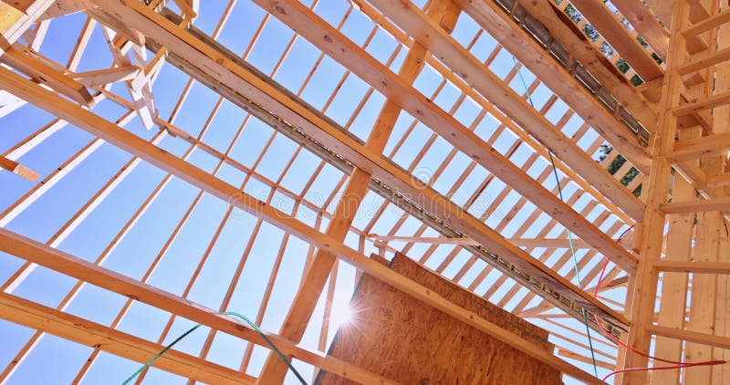 An Open Roof Structure of Wooden Beams with Progressing Structural ...