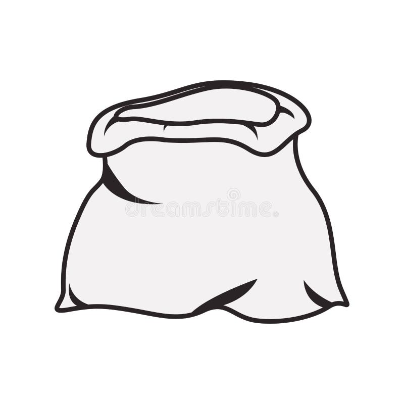 Open sack icon stock vector. Illustration of internet - 79329276