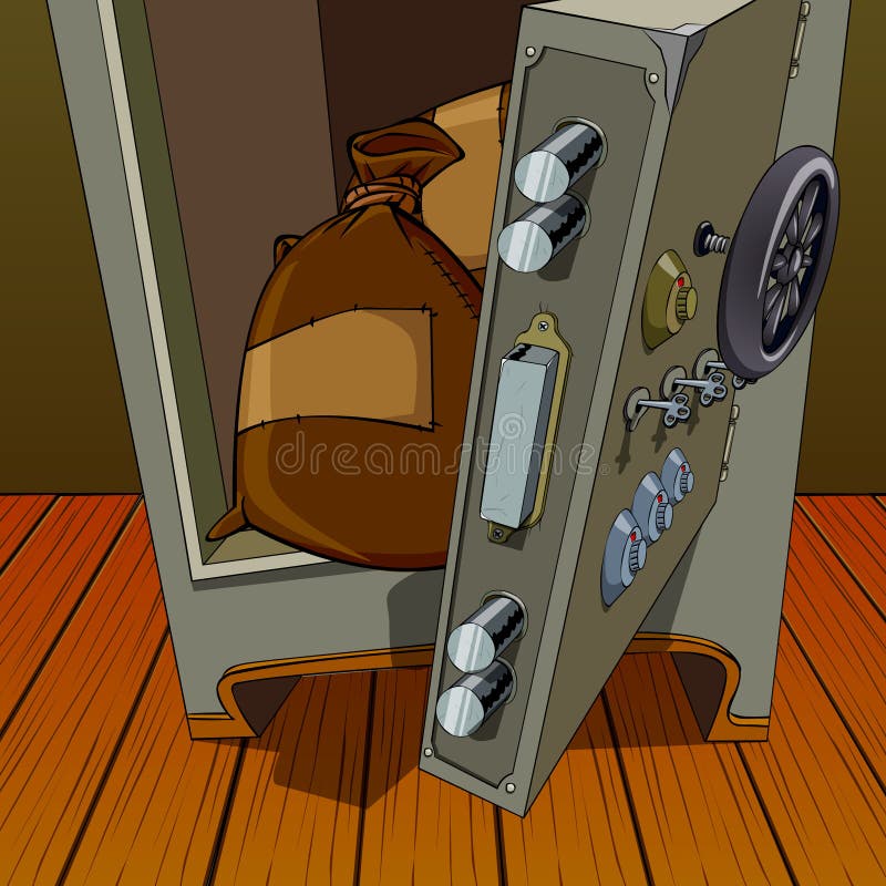 The open safe stock illustration. Illustration of safe - 10957019