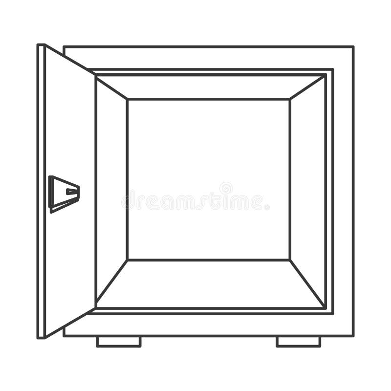 Safe box icon stock vector. Illustration of door, combination - 148156040