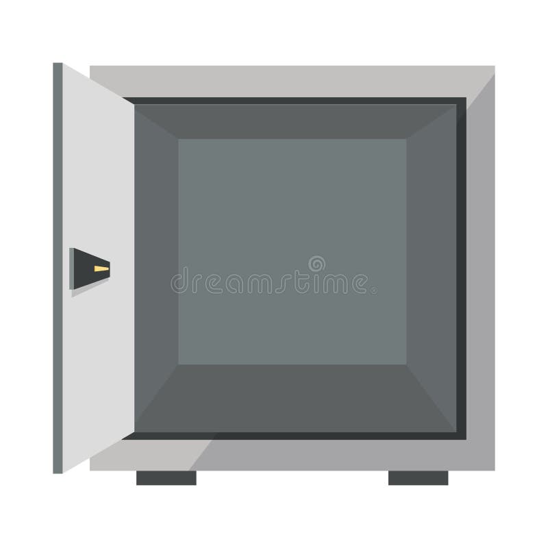 Open safe box icon stock illustration. Illustration of code - 73661257