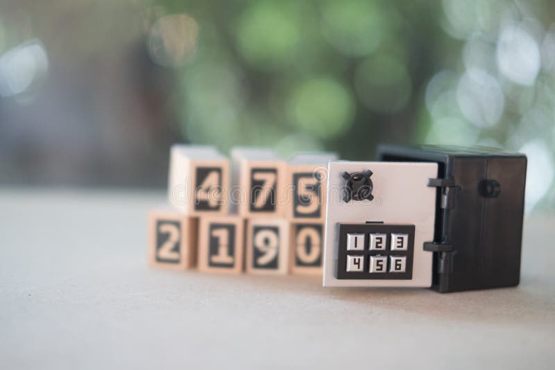 Open Safe Box with Password Stock Image - Image of steal, network ...